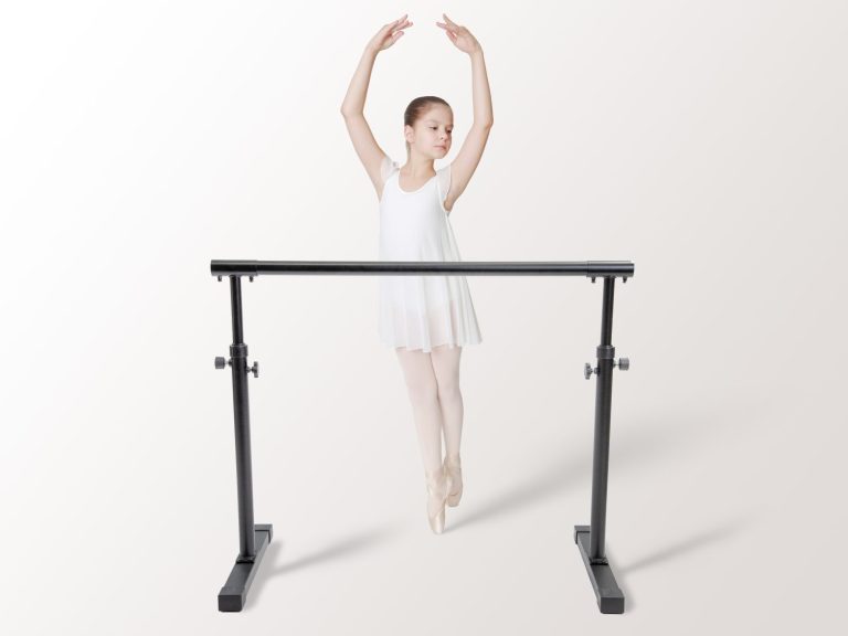 Portable Ballet Barre - Height Adjustable 120cm Long - Dance Floor