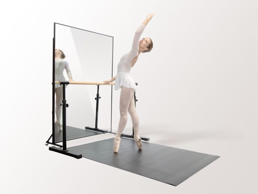 Portable Ballet Barre - Height Adjustable 150cm/180cm Long - Dance Floor